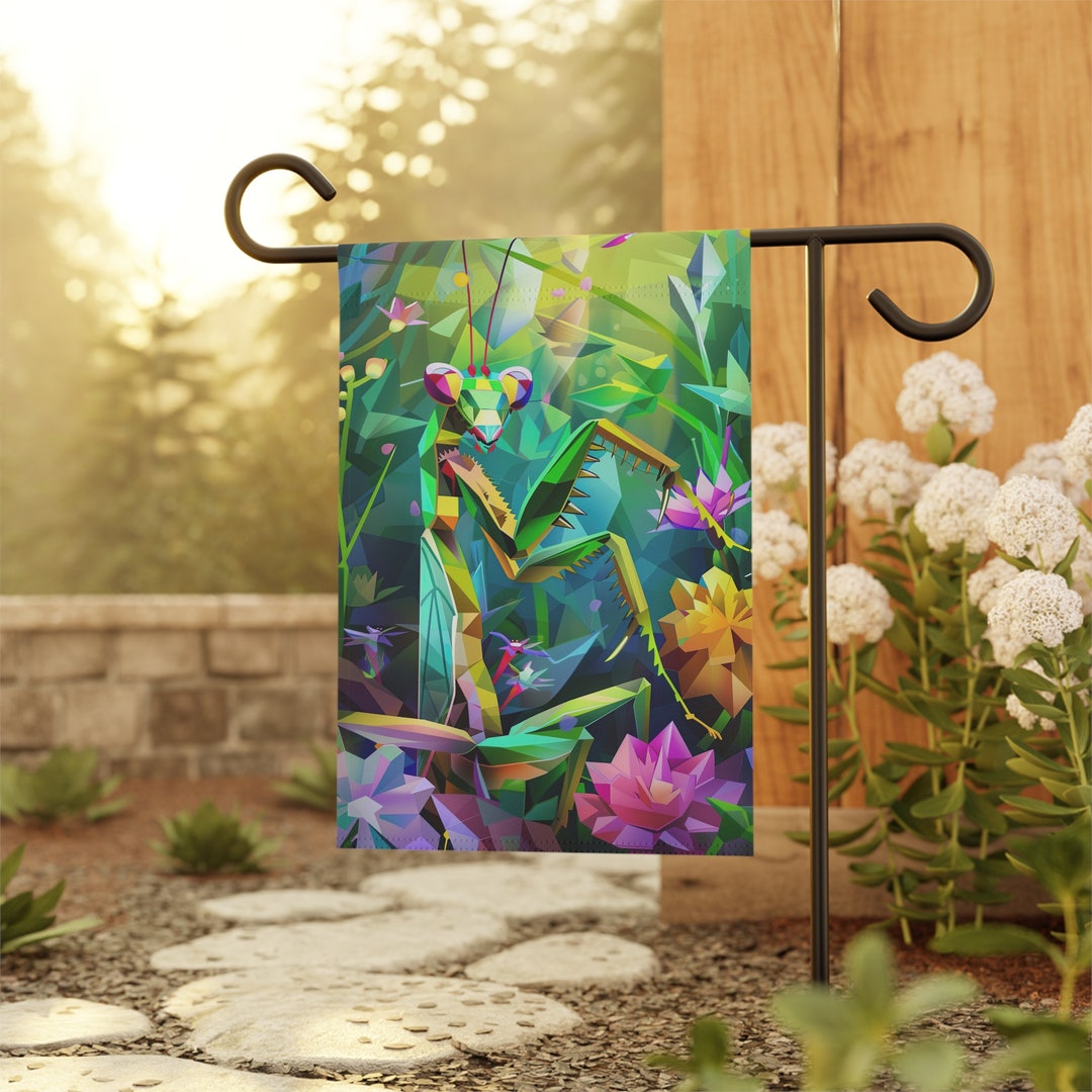 Summertime House and Garden, Mantis House & Garden Flag Banner, 2 Sizes ...