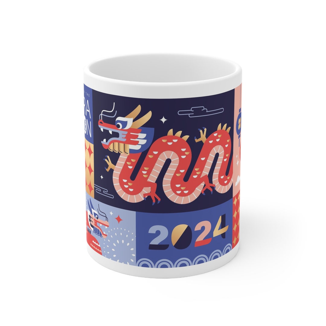 Chinese New Year 2024, Coffee Mug, Coffee Cup, Tea Cup, Hot Chocolate ...