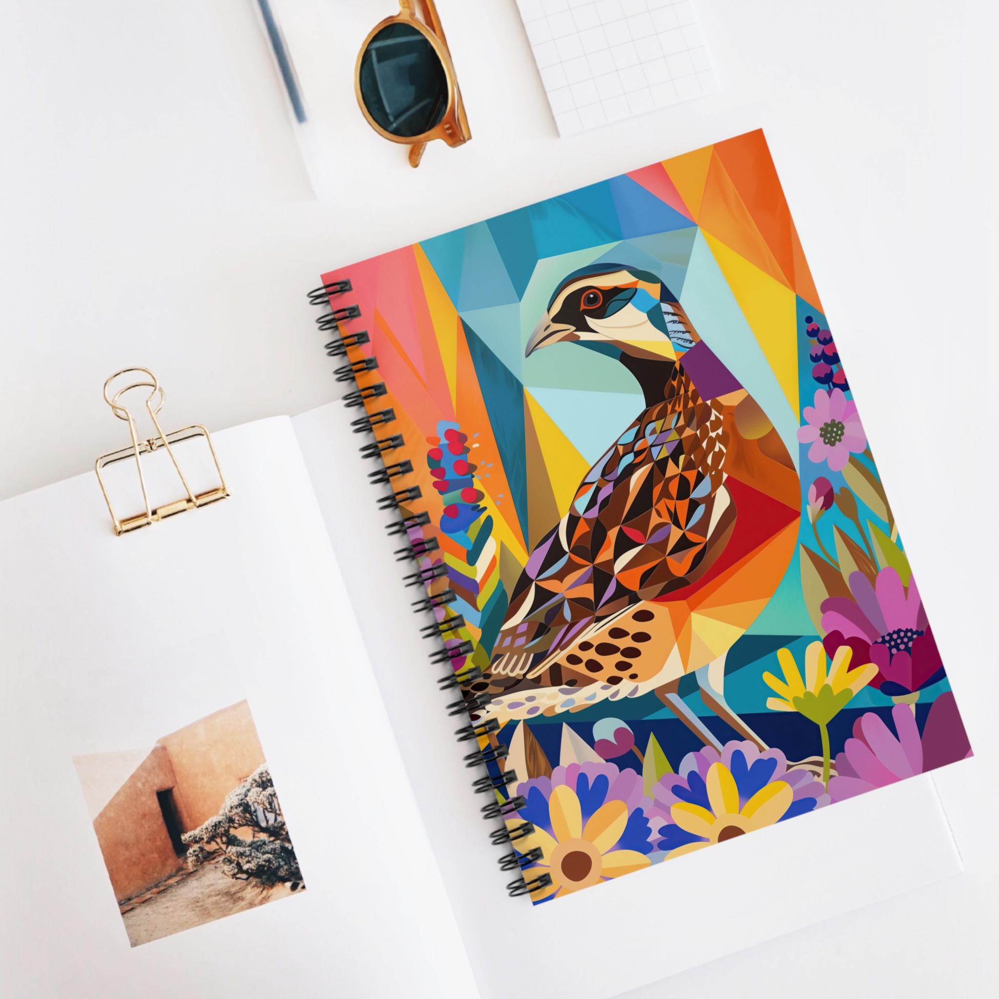 California State Bird, California Quail Spiral Notebook Ruled Line ...