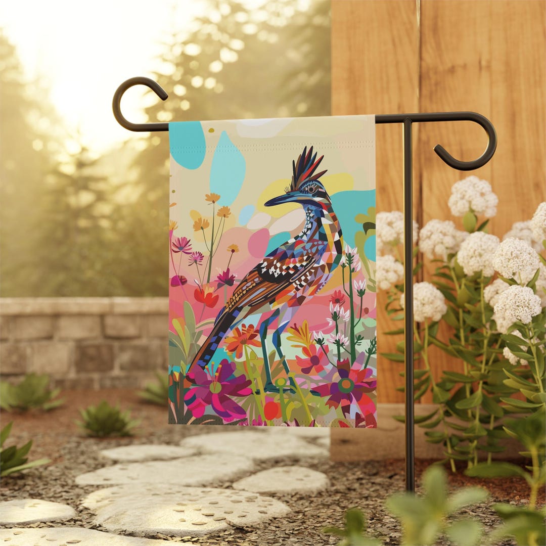 New Mexico State Bird, Greater Roadrunner, House & Garden Flag, Garden ...
