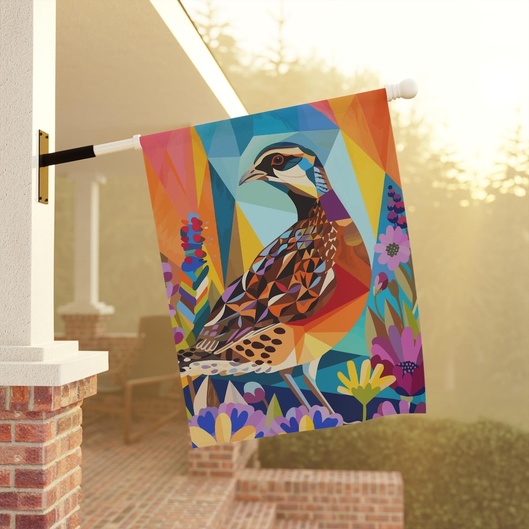 California Quail Garden Flag: Colorful State Bird Welcome Banner - Etsy