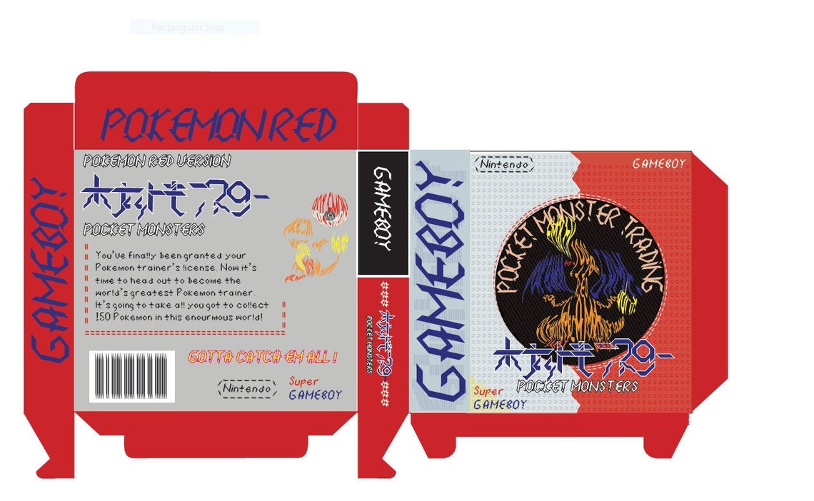 DIY CUSTOM Gameboy Box Template Art + Poster - Etsy