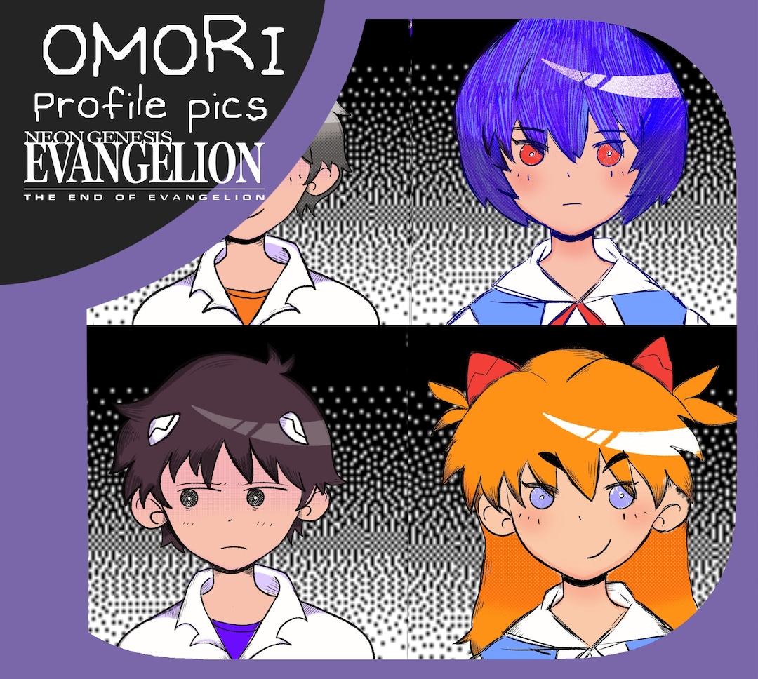 Evangelion Omori Styled Custom Profile Pics/portraits / Artwork - Etsy
