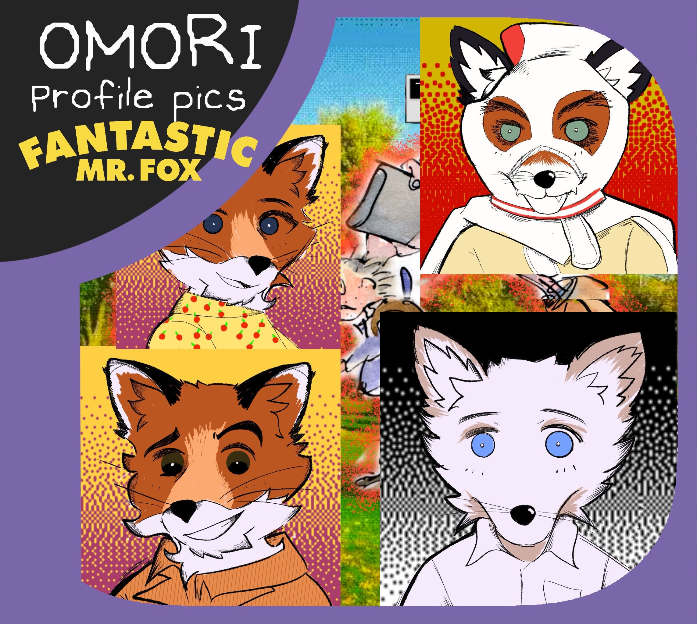 Fantastic Mr Fox / OMORI Profile Picture - Artwork Custom - Etsy