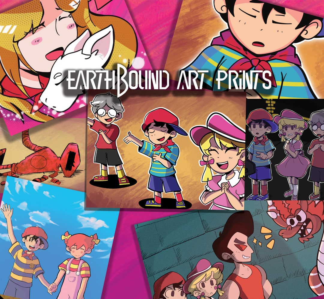 Earthbound Beginnings ,mother 1 DIGITAL Art Prints, Pollyanna, Giygas ...