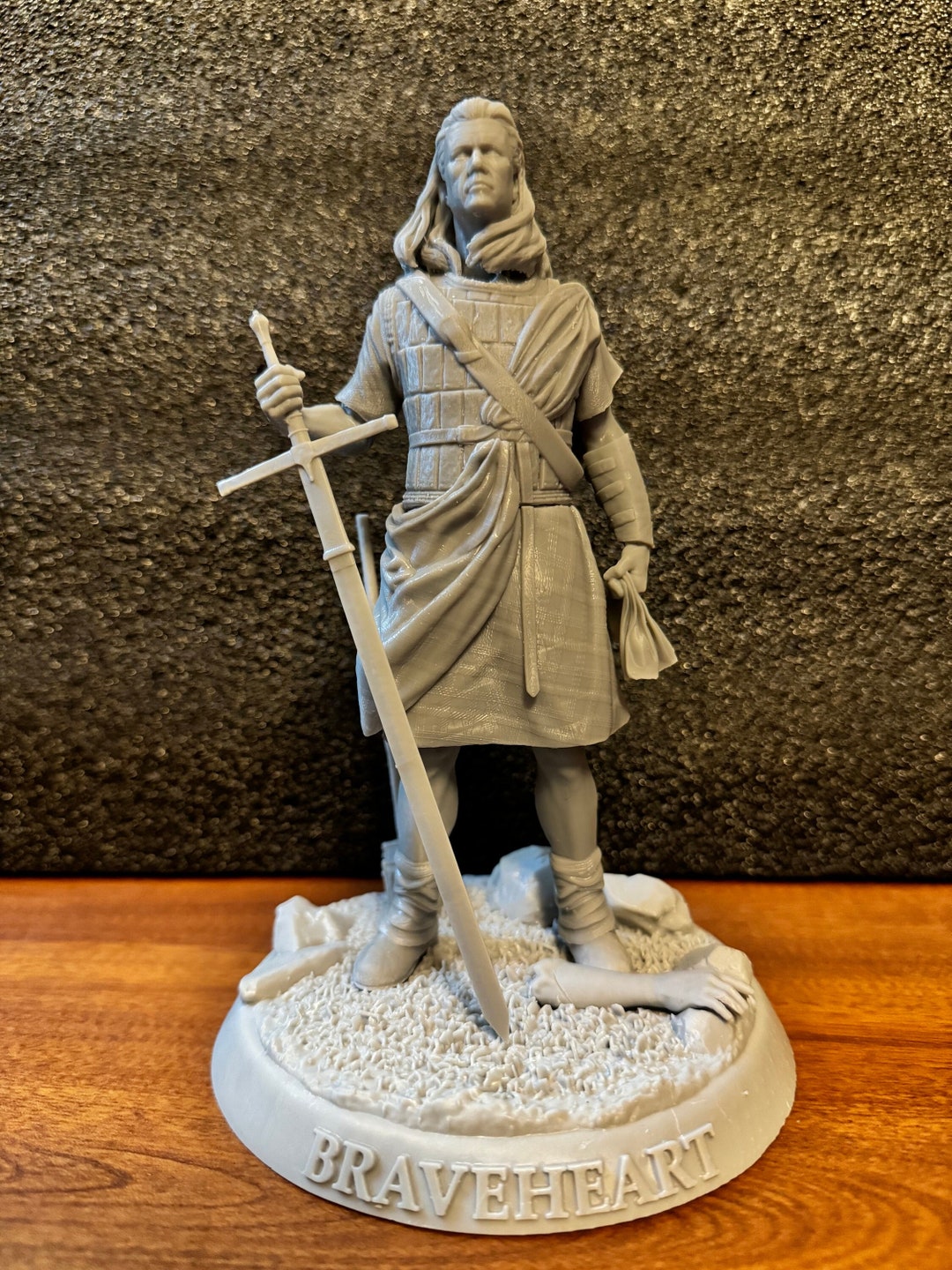 William Wallace (mel Gibson) - Braveheart | 16K Resin 3D Printed ...