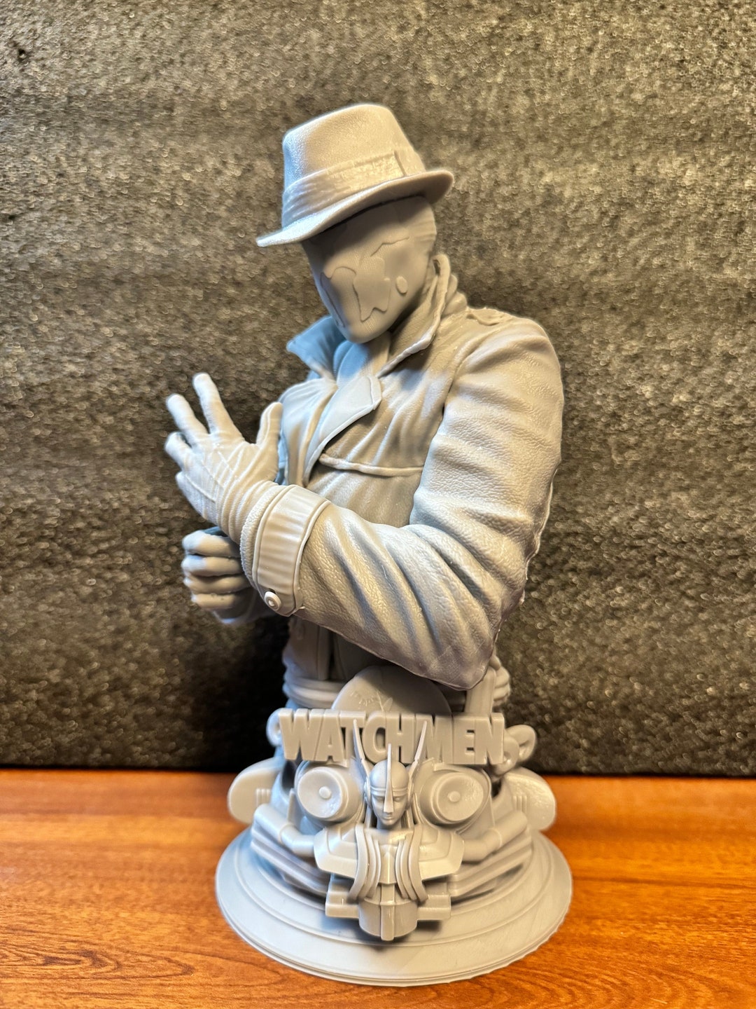Rorschach Bust - Watchman | 16K Resin 3D Printed Collectable Statue ...