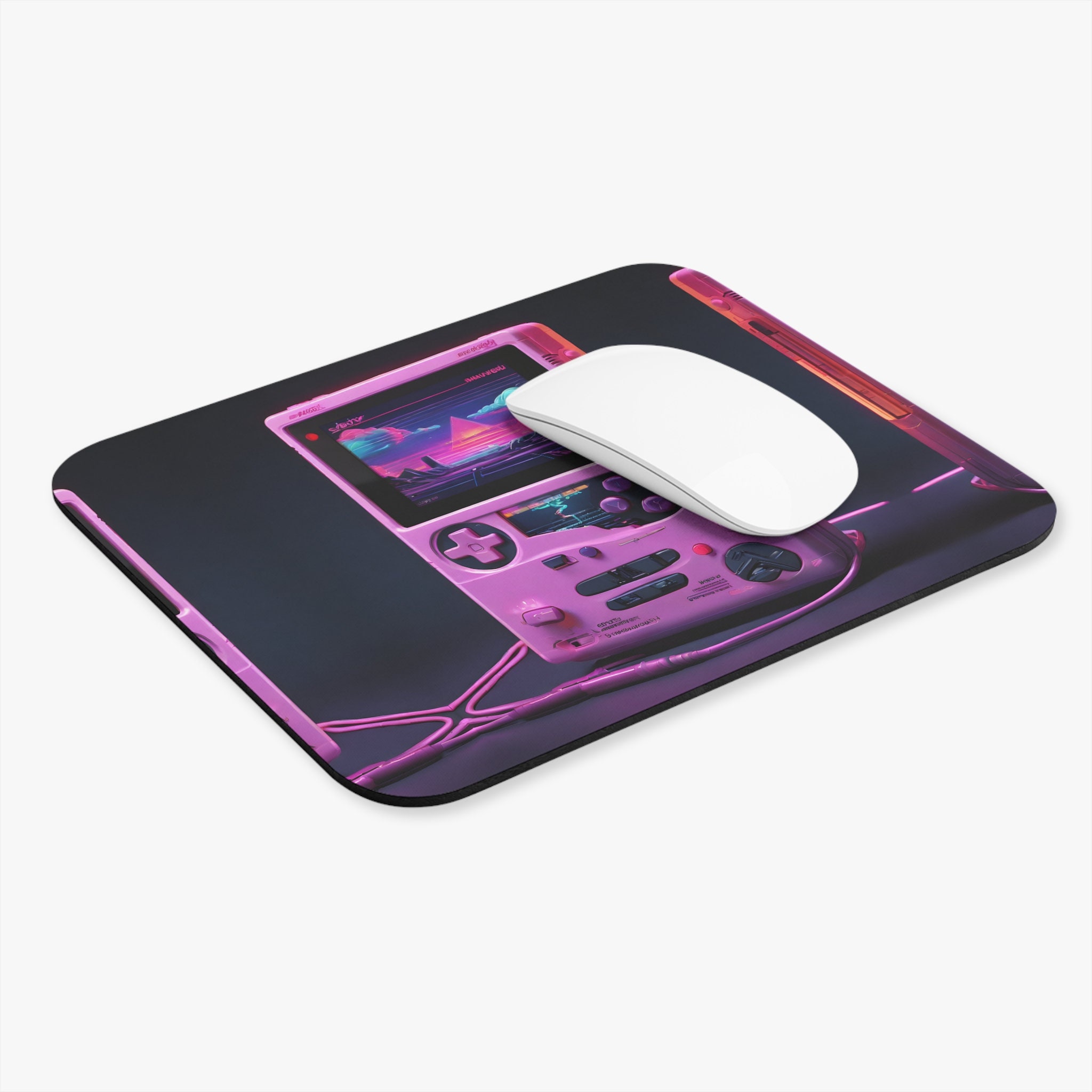 Retro 80s Synthwave Gameboy Style Mouse Pad rectangle - Etsy