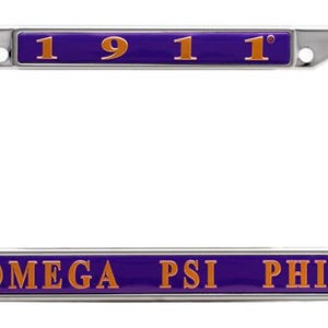 Omega Psi Phi - License Plate - Etsy