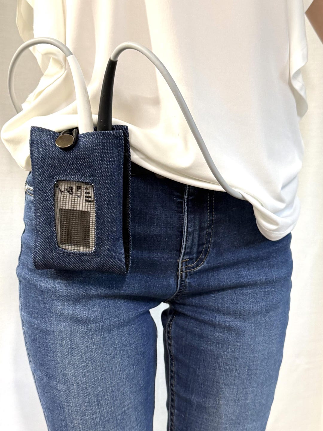 New!(denim) Heartmate 3 LVAD Liberty Belt (controller Pack)(allows You ...