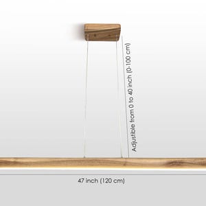 Linear Wooden Hanging Lamp Chandelier,wood Ceiling Led Lamp,dining Room ...