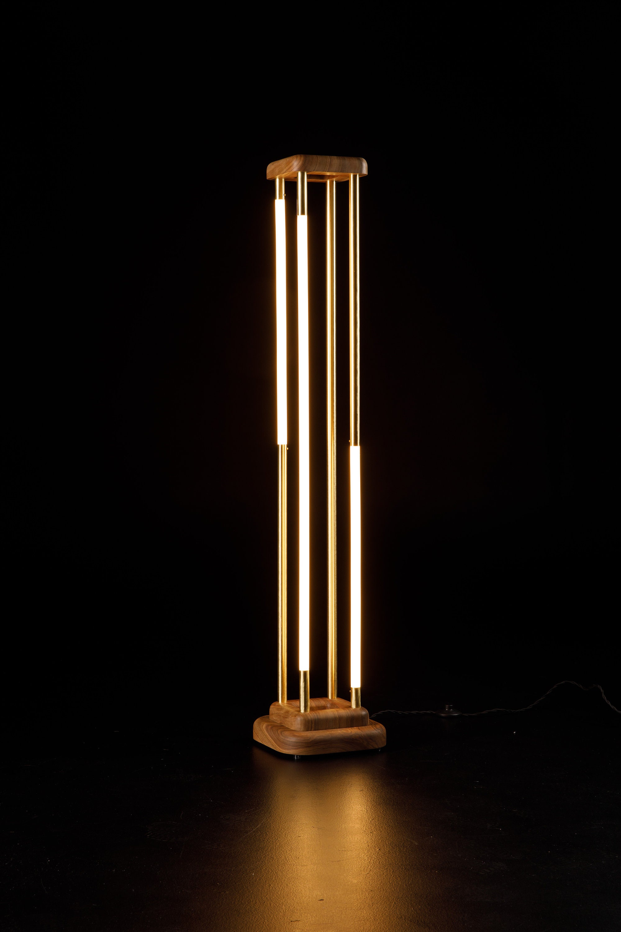 Modern Wood Floor Lamp,wood Arc Floor Lamp,industrial Rustic ...