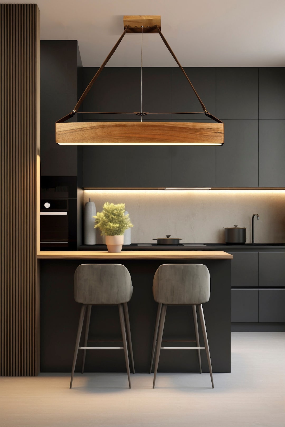 Kitchen Island Lamp,dinig Room Lamp,linear Pendant Light,kitchen ...