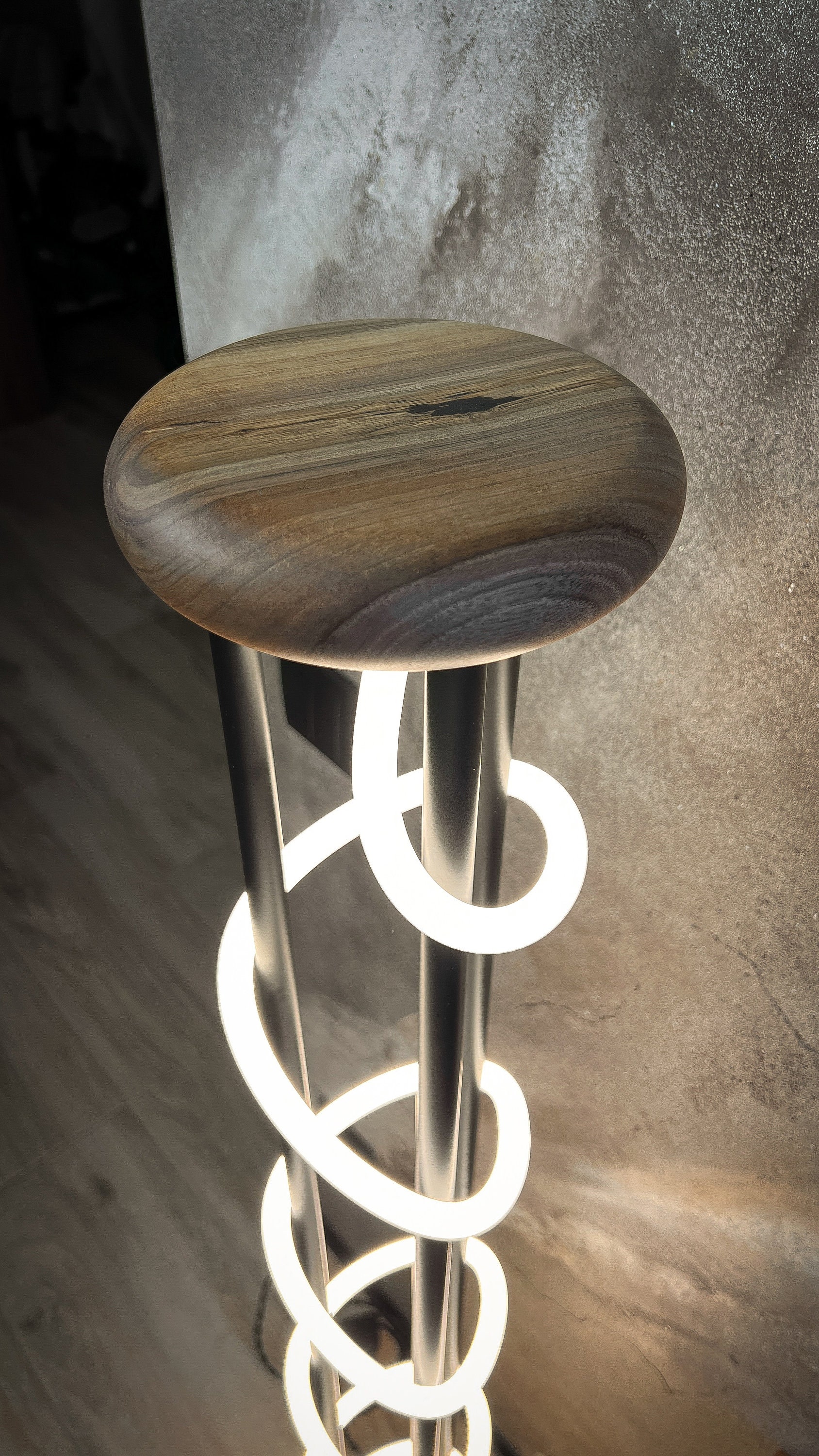 Wooden Floor Lamp for Living Room,dimmable Warm Light Floor Lamp ...