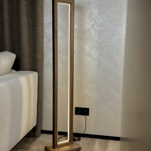 Led Light Arc Floor Lamp,arched Floor Lamp,modern Standing Lamp,wood ...