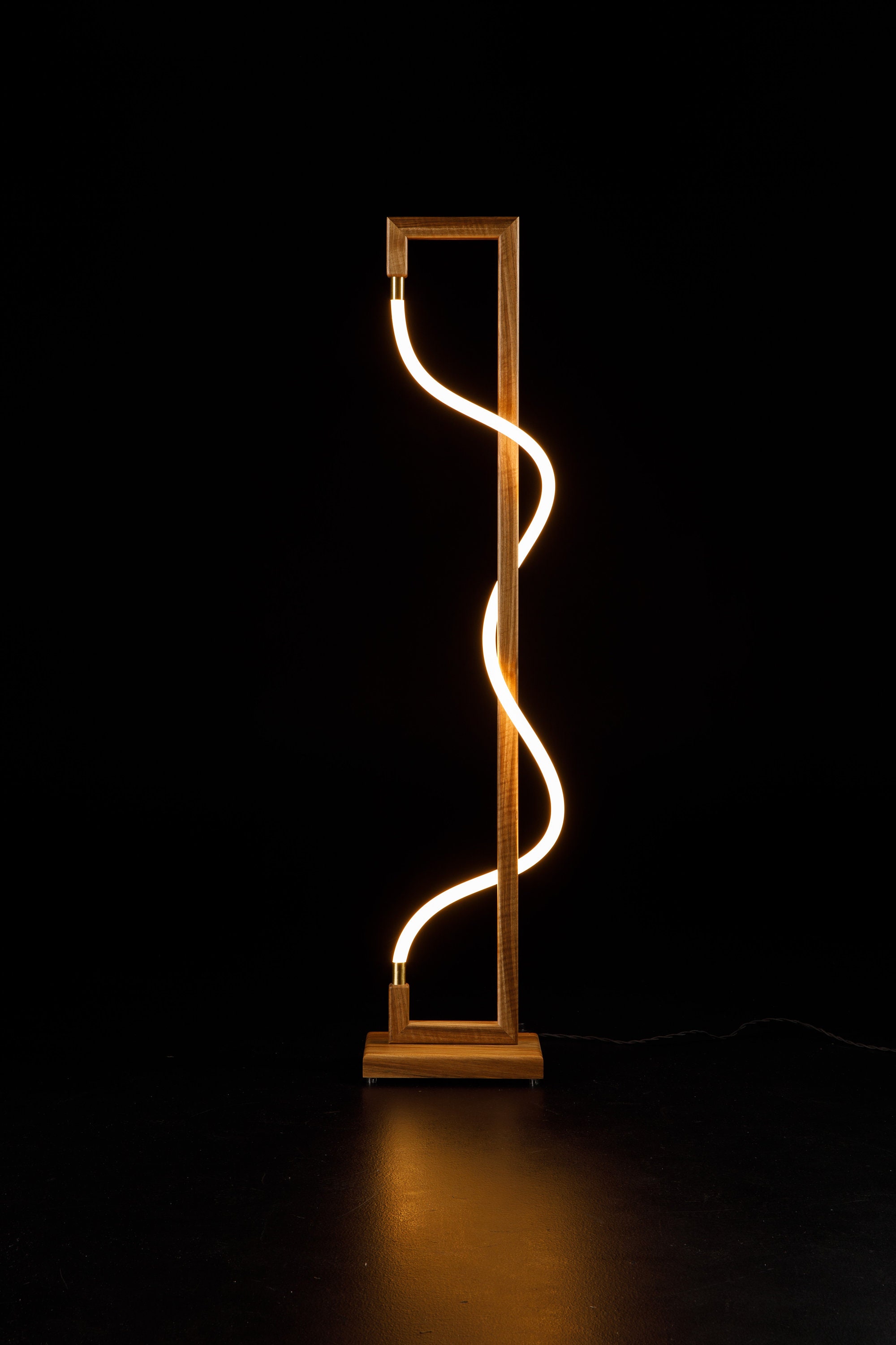 Wooden Floor Lamp Modern,warm Light Floor Lamp Stand,industrial Rustic ...