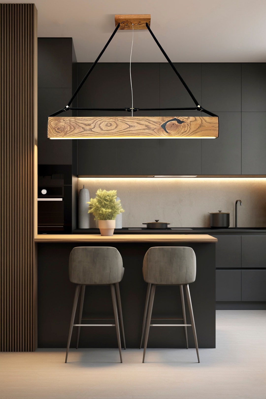 Linear Pendant Light,kitchen Island Lamp,dinig Room Lamp,kitchen ...