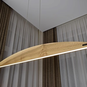 Linear Pendant Light,wooden Ceiling Led Light,chandelier Lighting ...