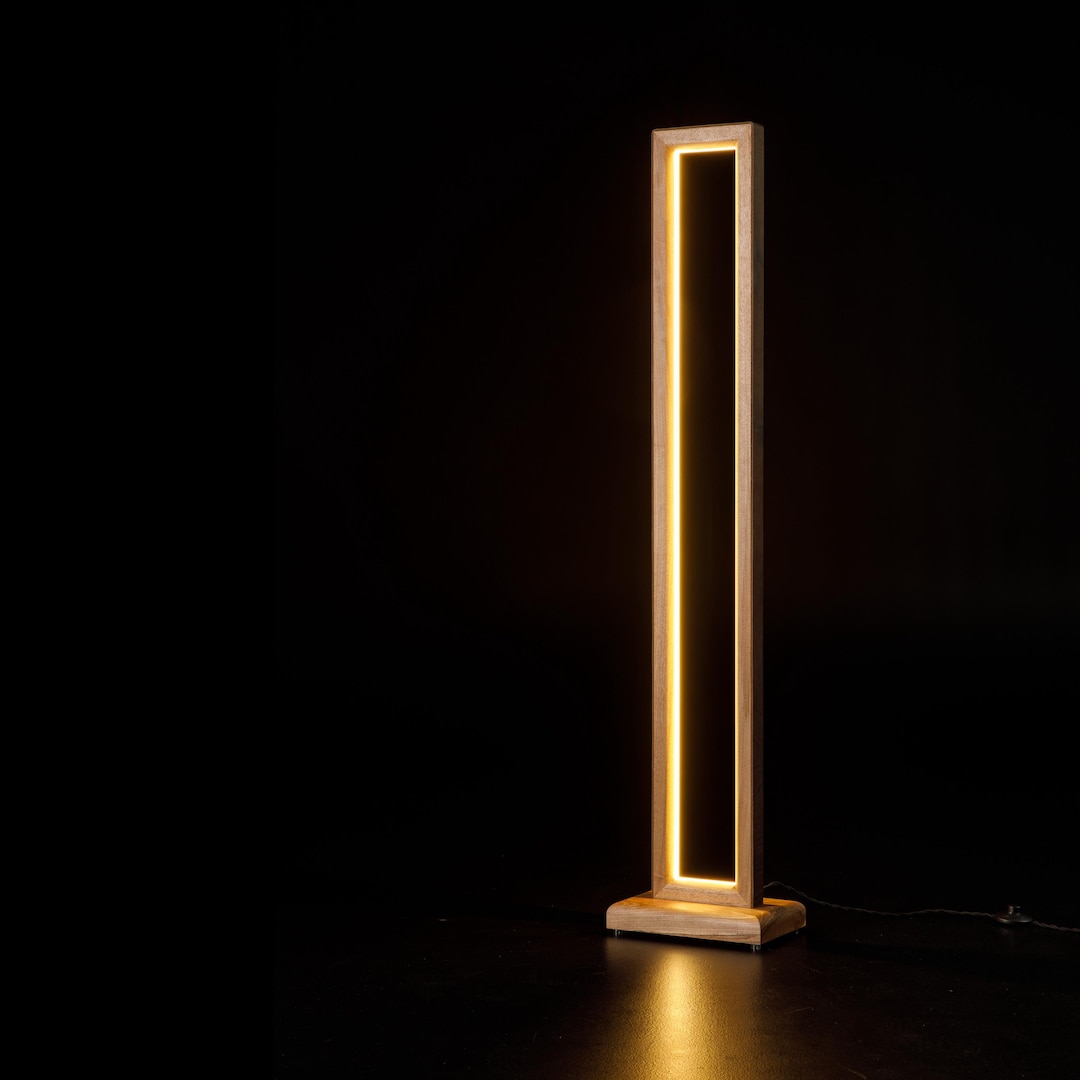 Led Light Arc Floor Lamp,arched Floor Lamp,modern Standing Lamp,wood ...