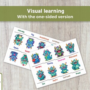 Emotions Flashcards for Kids Montessori Feelings Cards Learning Tools ...