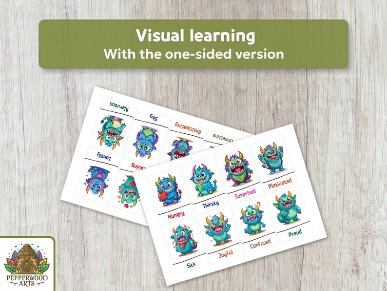 Emotions Flashcards for Kids | Montessori Feelings Cards | Learning ...