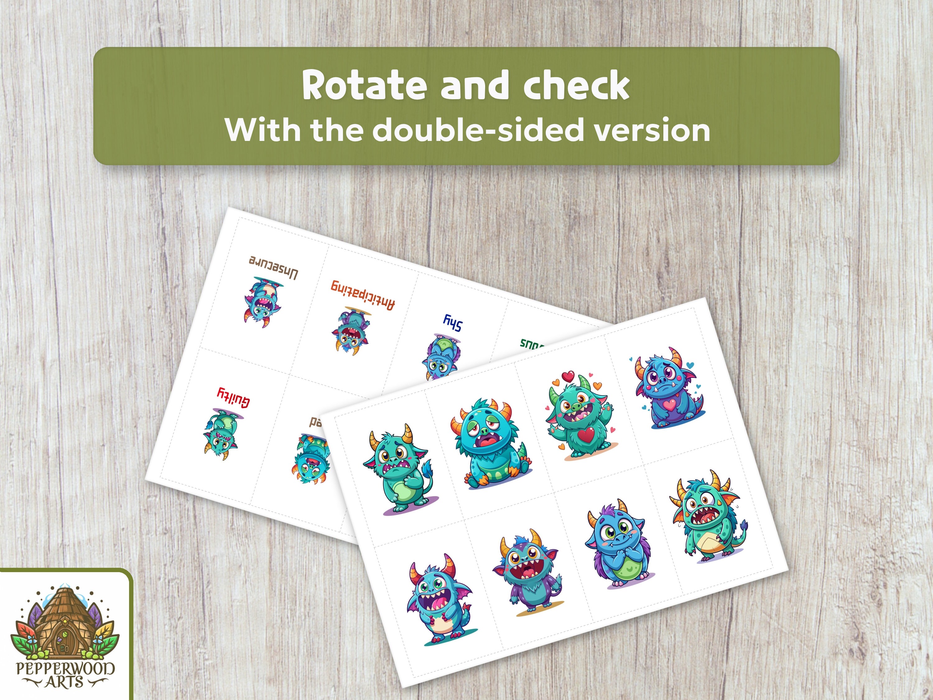 Emotions Flashcards for Kids Montessori Feelings Cards Learning Tools ...