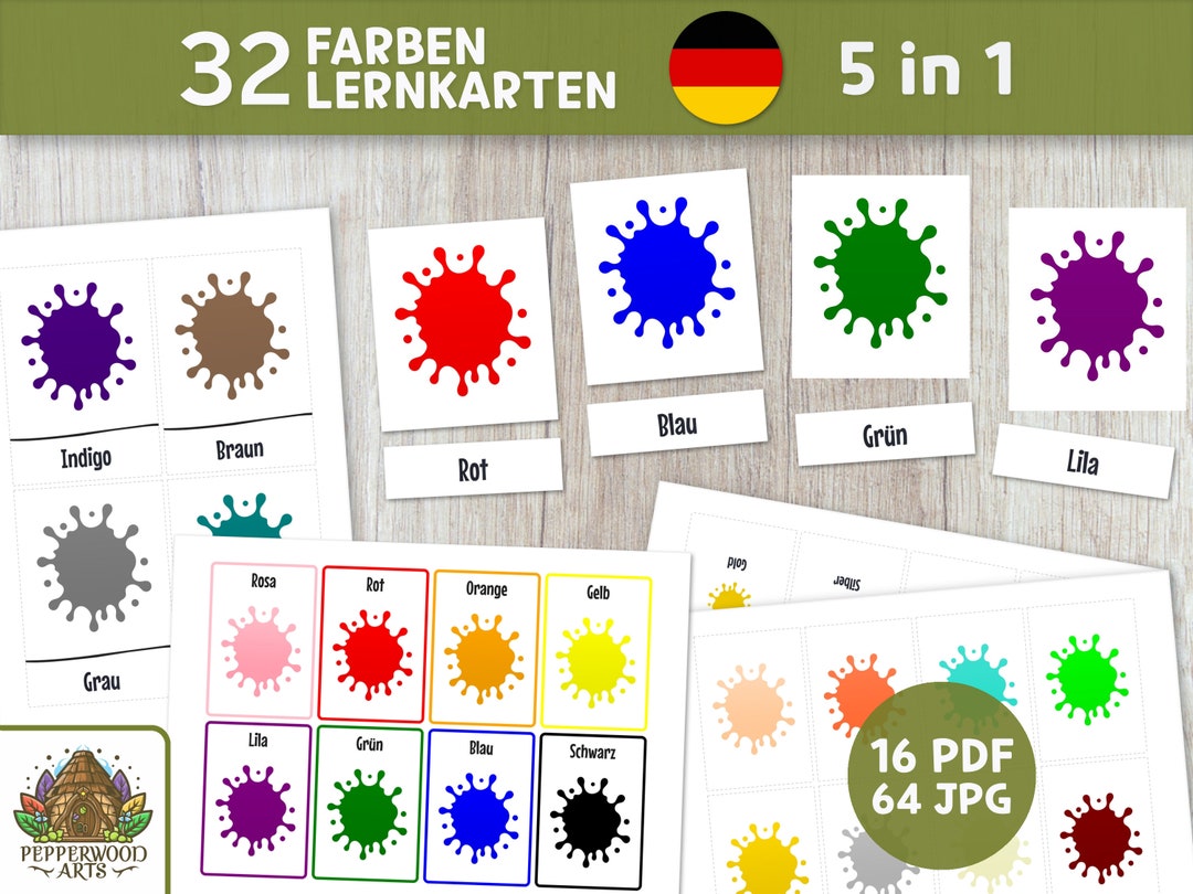 Colors Flashcards for Kids | Montessori Color Cards | Learning Tools ...