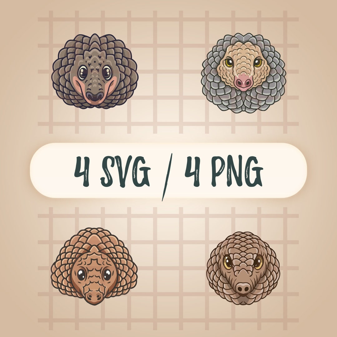 Pangolin Clipart Bundle, Cute Pangolin, Pangolin Svg, Pangolin Png - Etsy