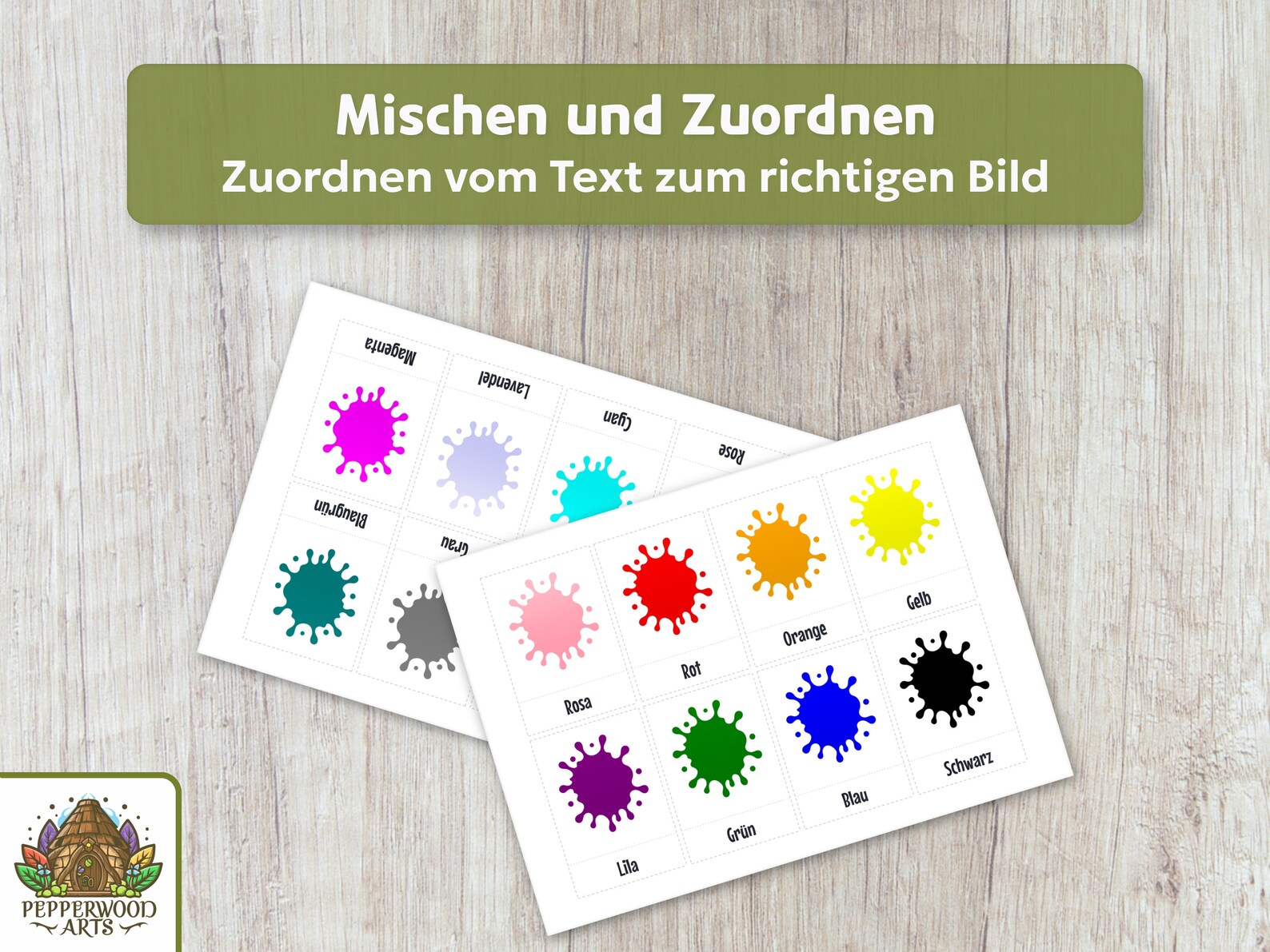 Colors Flashcards for Kids, Montessori Color Cards, Waldorf Learning ...
