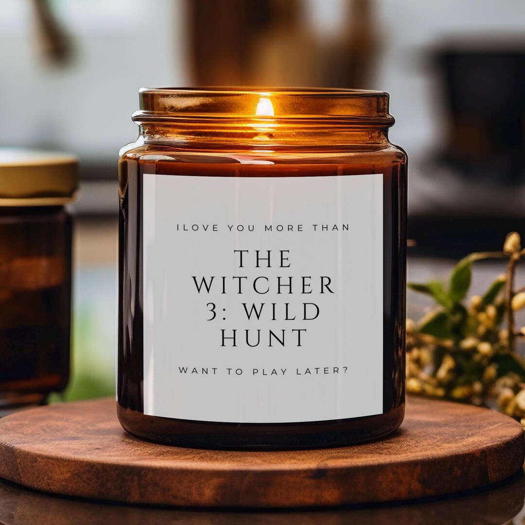 The Witcher 3 Fan Candle Gift, Witcher Wild Hunt Fan, Stylish Candle ...