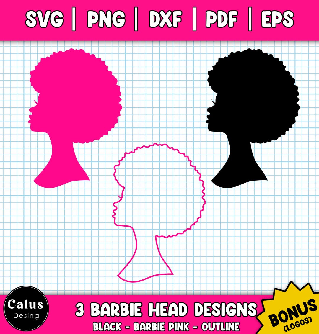 Barb Head SVG Doll SVG Doll Head Svg Doll Silhouette Woman Silhouette ...