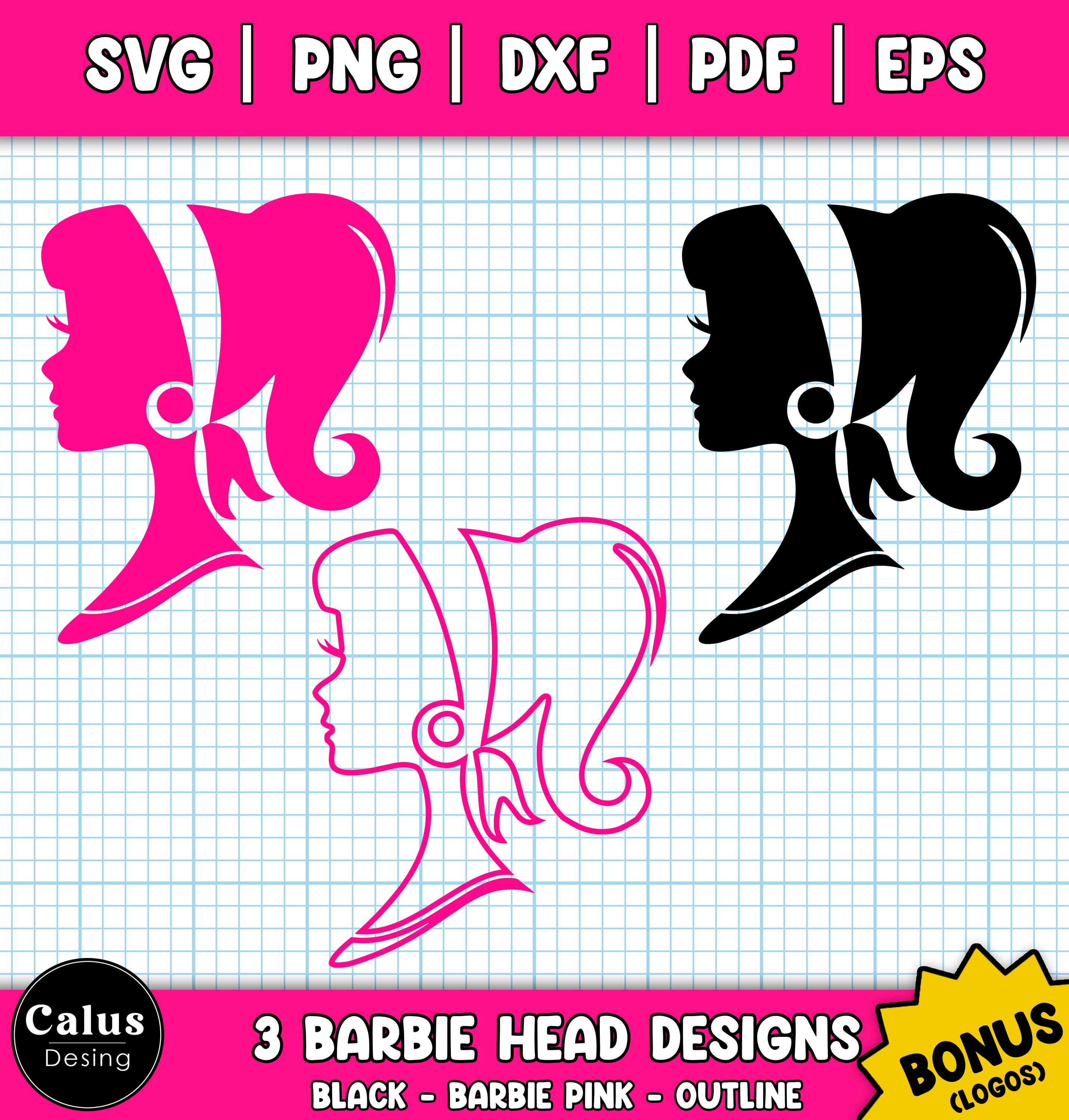 Barb Head SVG Doll SVG Doll Head Svg Doll Silhouette Woman Silhouette ...