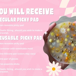 REUSABLE Bee Themed Picky Pad, Pick Pad, Picking Pads, Picking Toy ...