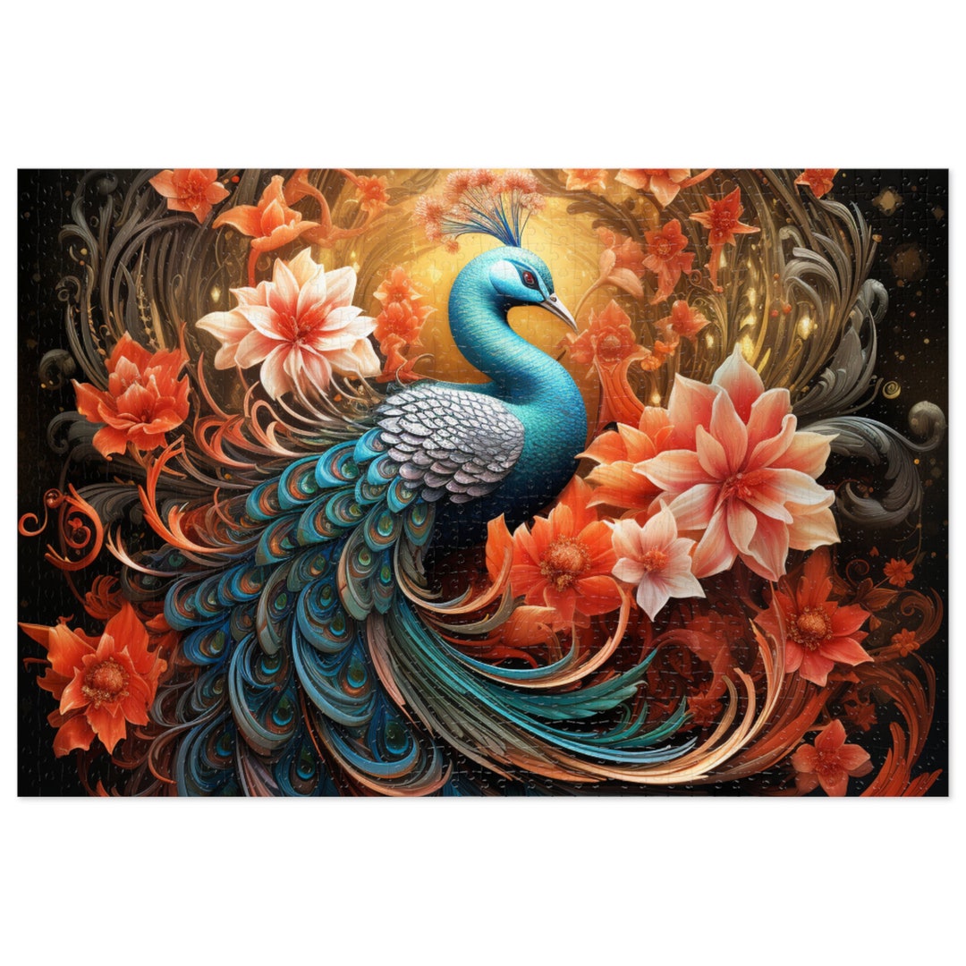 Peacock Legend Creature Fable Fantasy Brain Tease Jigsaw Puzzle ...