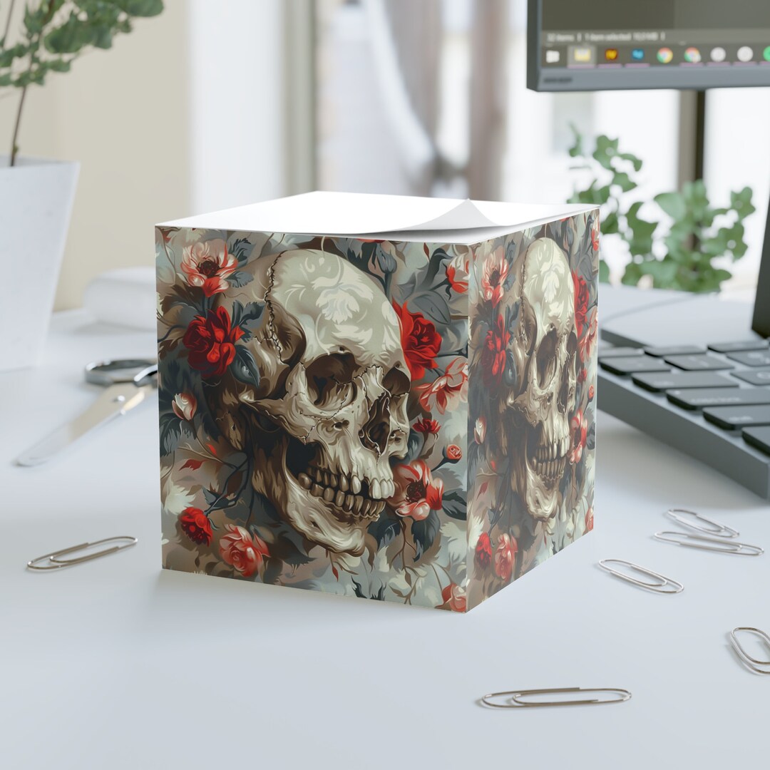 Botanical Florals Human Anatomy Flowers Skull Collaged Graphic Artistic ...