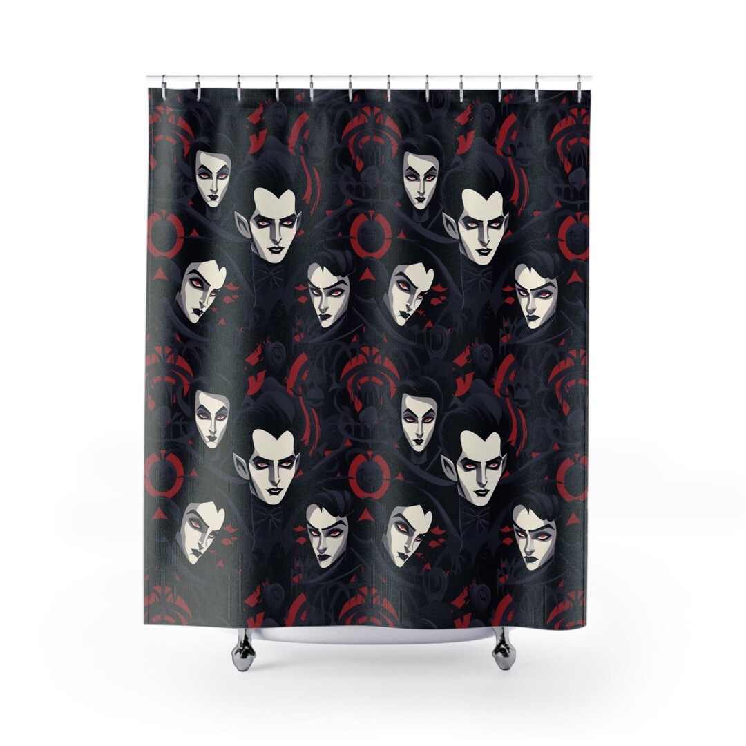 Dark Victorian Gothic Vampire Shower Curtain: Twilight Fantasy Romance ...