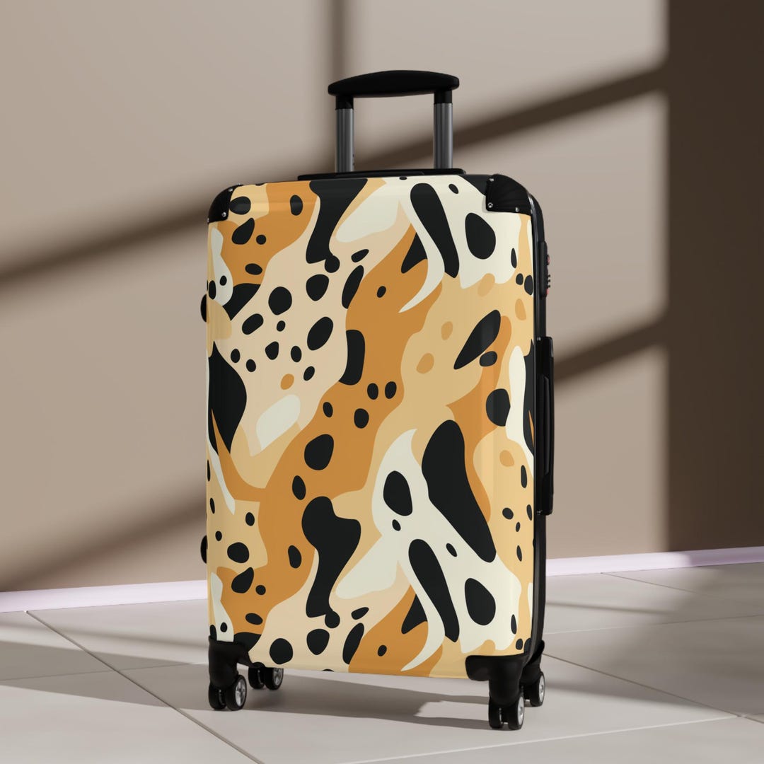 Wild Animals Print African Safari Vacation Sturdy Luggage Easy-to-spot ...