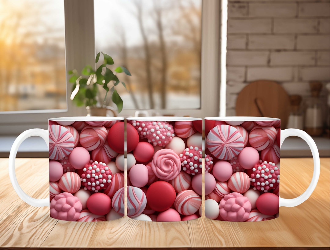 Candyland Hard Candies Sweet Treat, Bite-sized Desserts Ceramic Mug ...