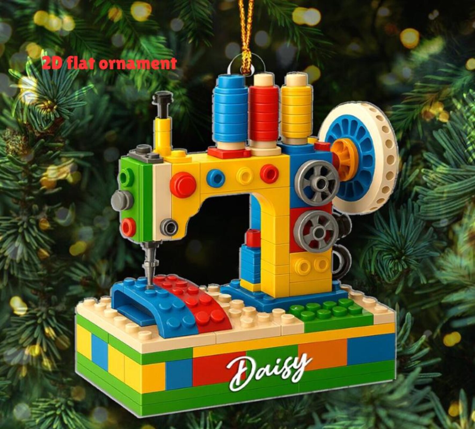 Personalized Sewing Machine Ornament: Quilter Christmas Decor - Etsy