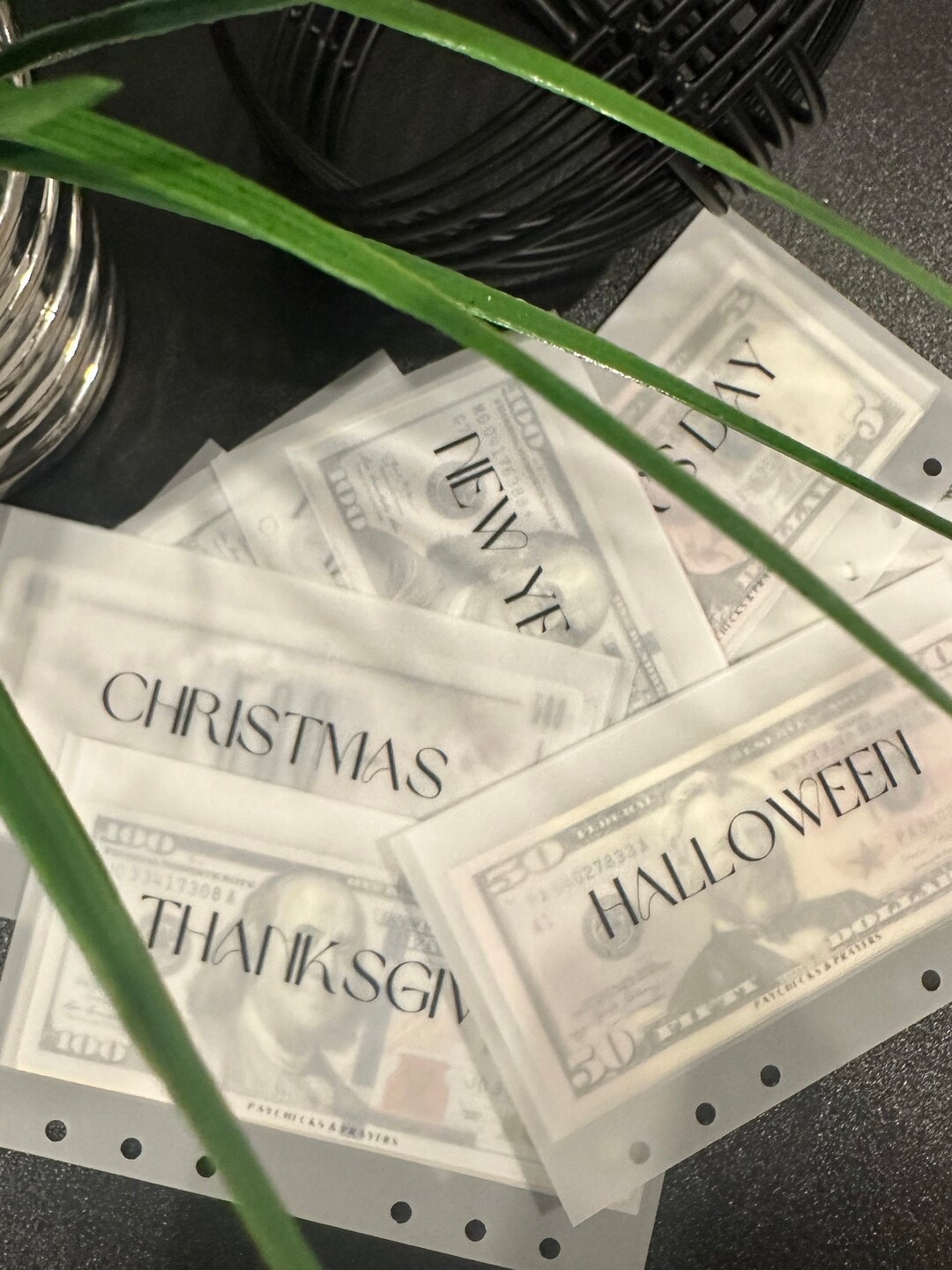 Matte Vellum Holiday Cash Envelope Bundle | Set | Money Envelopes ...