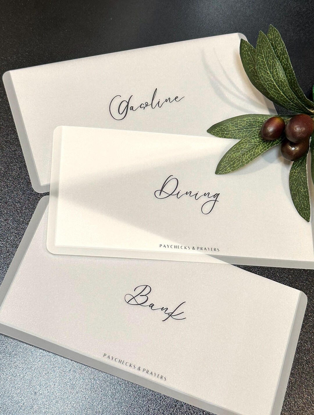 Custom A6 Vellum Cash Envelope Inserts: Personalized Wallet Organizer ...