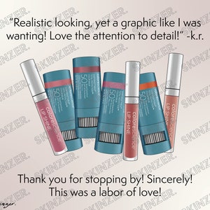 Colorescience Lip Shine & Color Balm Illustrations - Etsy