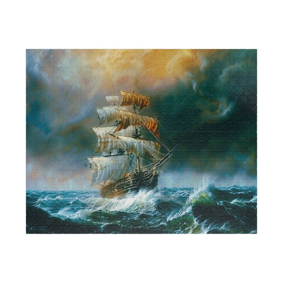 Pirate Ship Jigsaw Puzzle, Fantasy Gift for Sailboat Lovers, Sailing ...
