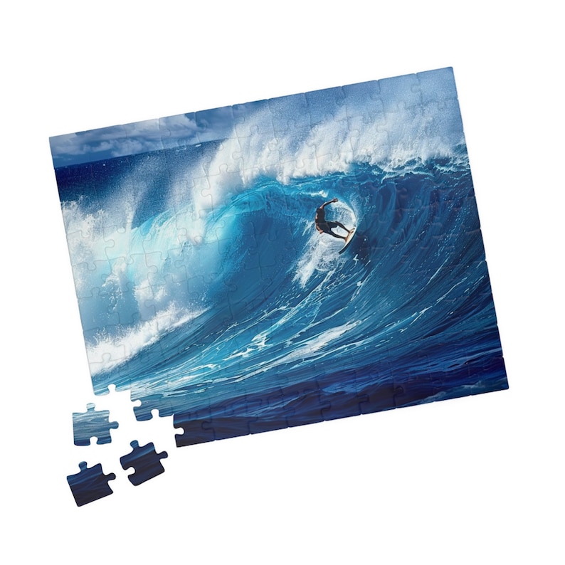 Surf in Hawaii Jigsaw Puzzle, Perfect Gift for Surfer, Surfer Puzzle ...