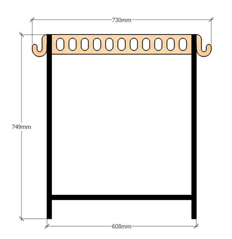 Montessori Clothes Rack Plans DXF DIY - Etsy