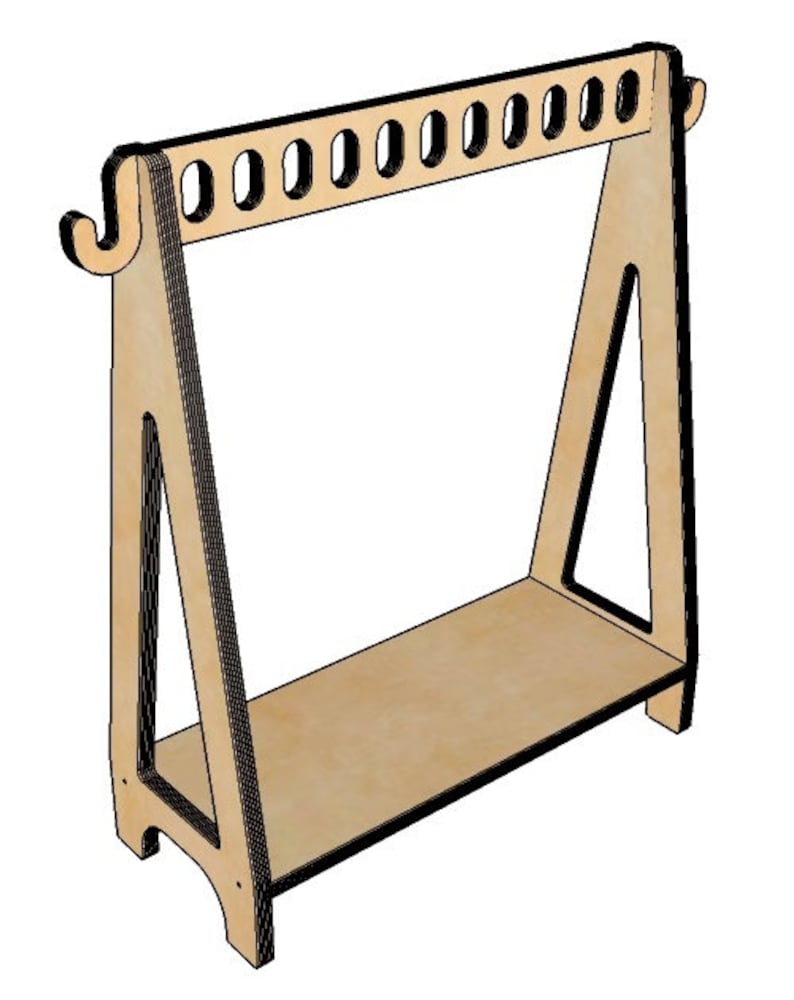 Montessori Clothes Rack Plans DXF DIY - Etsy