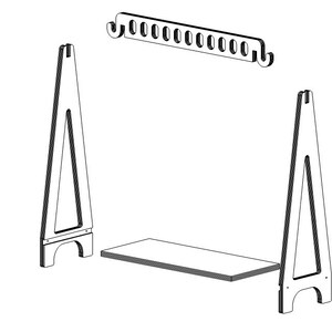 Montessori Clothes Rack Plans DXF DIY - Etsy