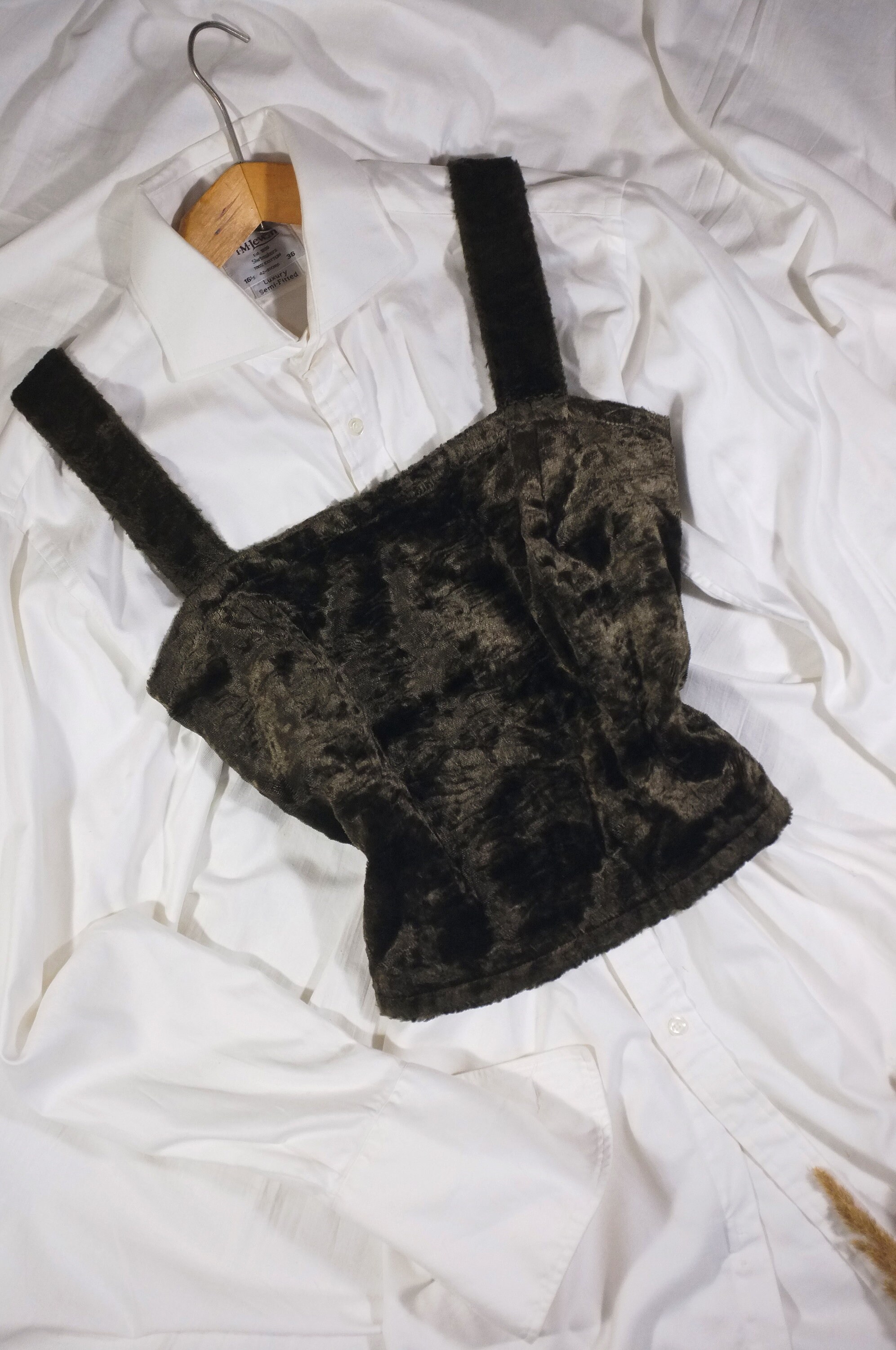 Vintage 1990s, 2000s, Y2K Velvet Corset Top by Molto Vivace by Gilda ...