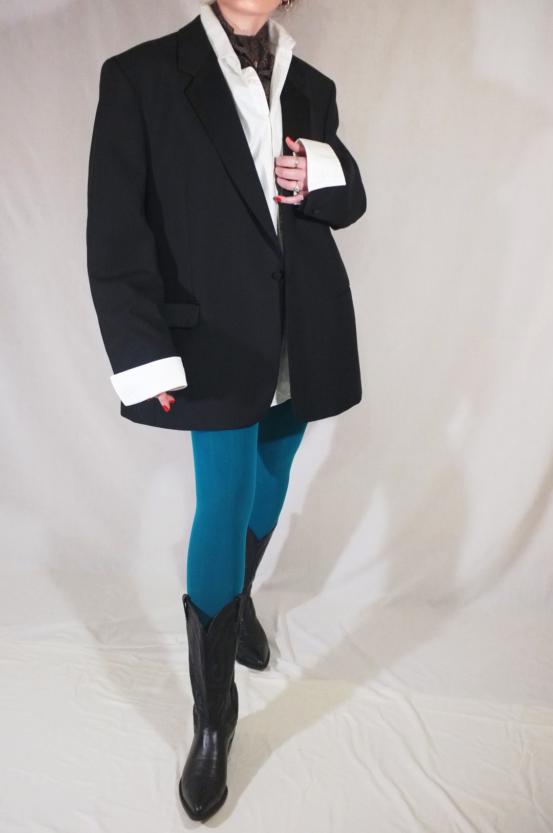 Vintage Wool Tuxedo Jacket Skopes. Oversized Formal Dinner Smoking ...