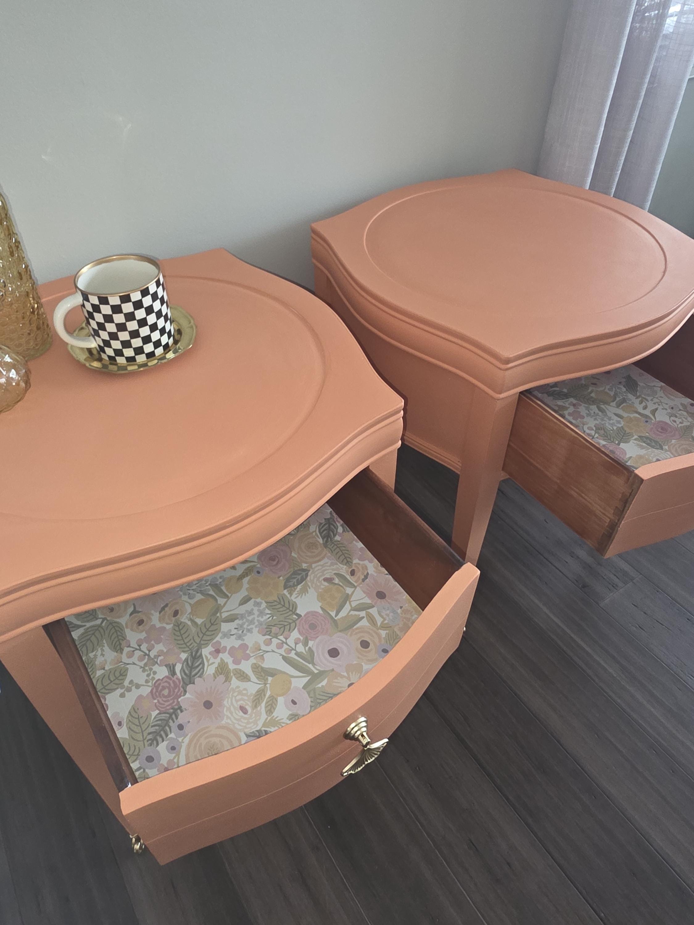 Refinished Vintage Side Tables - Etsy